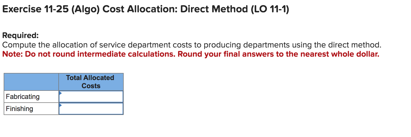 Solved Required information Exercise 11-25 \& 11-26 (Algo) | Chegg.com