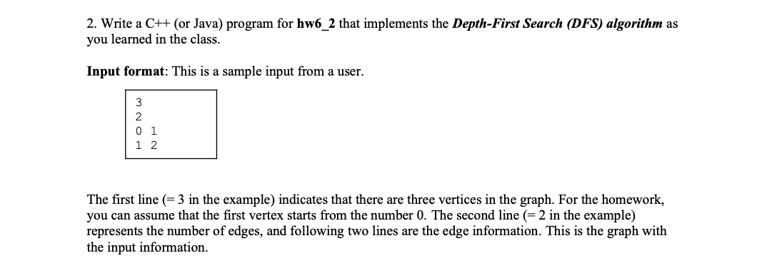 Solved 1. Write a C++ program (or Java program) for hw6_1 | Chegg.com