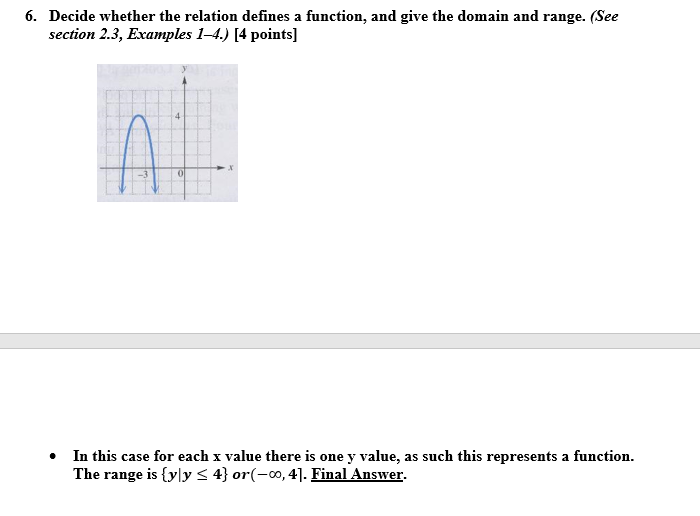 Solved 6. Decide whether the relation defines a function, | Chegg.com
