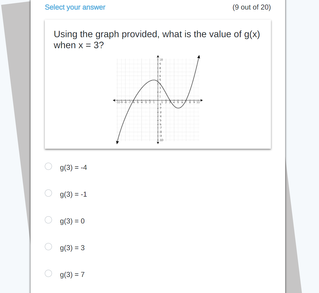 Solved Select your answer (9 out of 20) Using the graph | Chegg.com