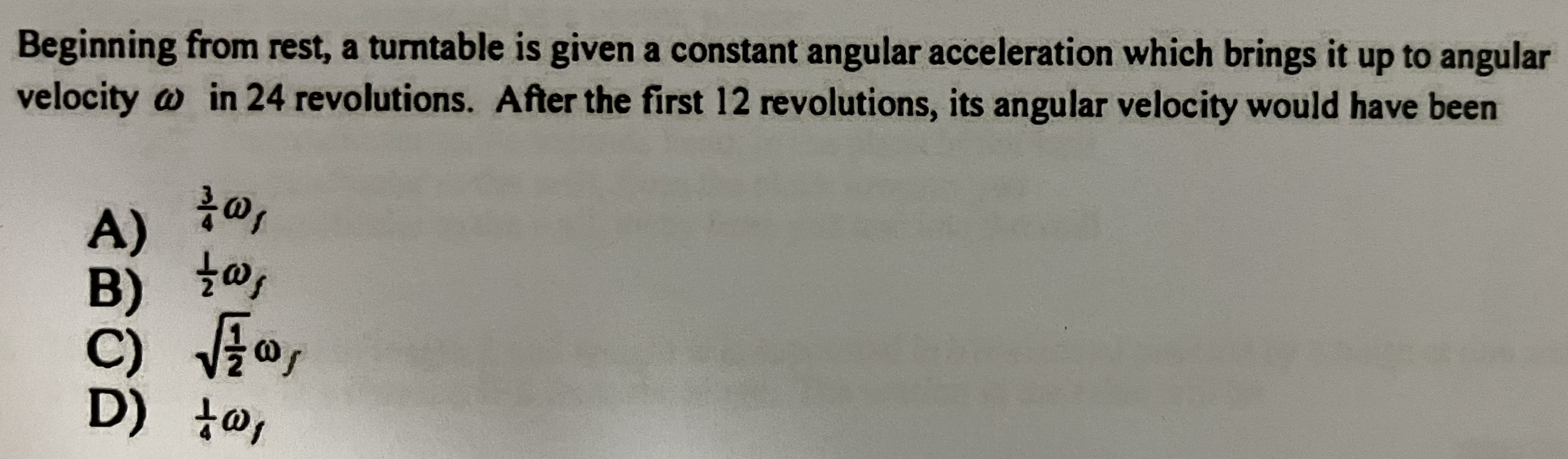 Solved Beginning from rest, a turntable is given a constant | Chegg.com