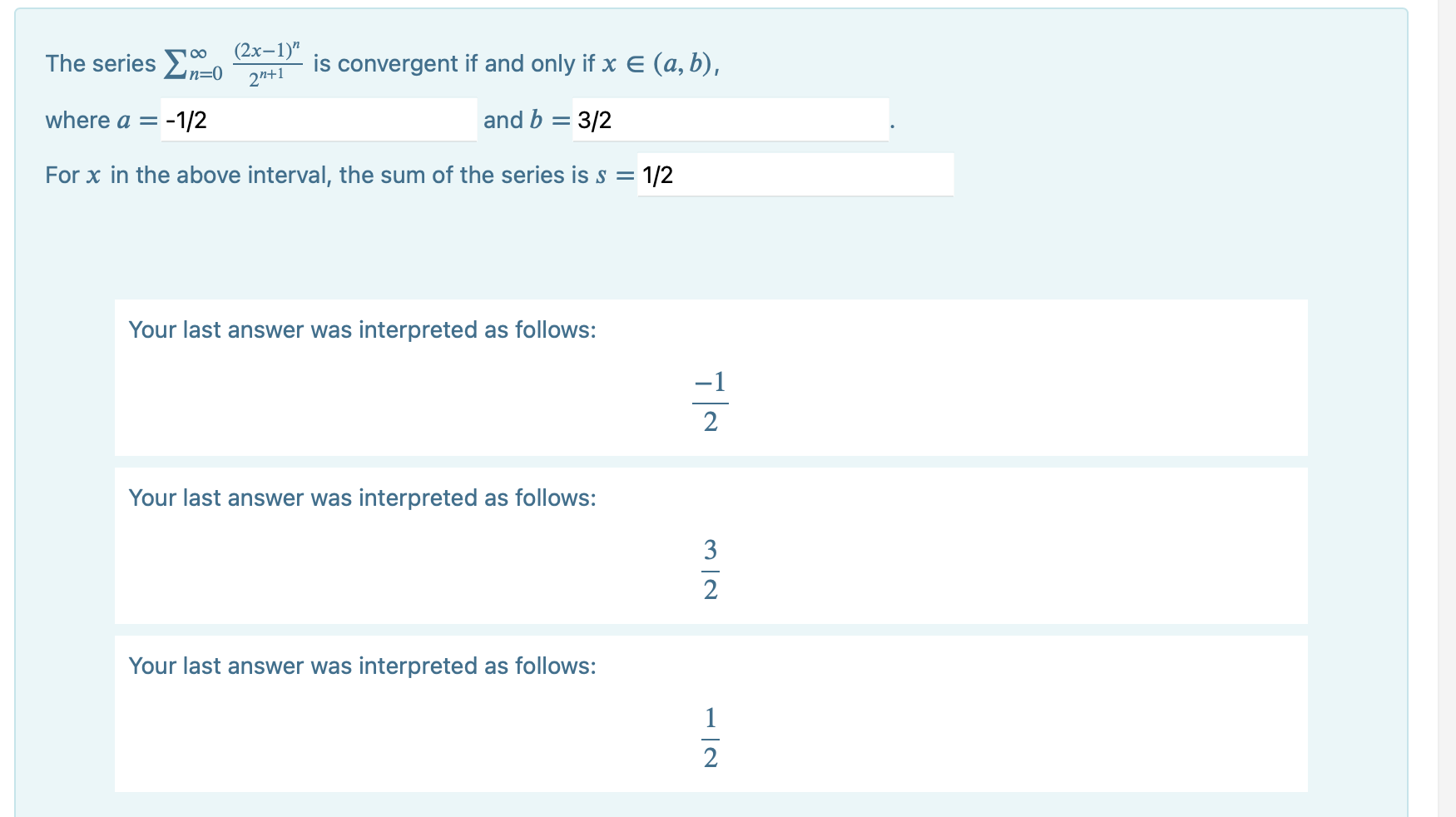 Solved THE LAST SUM IS WRONG AND THE ANSWER FOR SUM IS NOT | Chegg.com