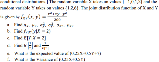 Solved The random variable x ﻿takes on values {-1,0,1,2} | Chegg.com
