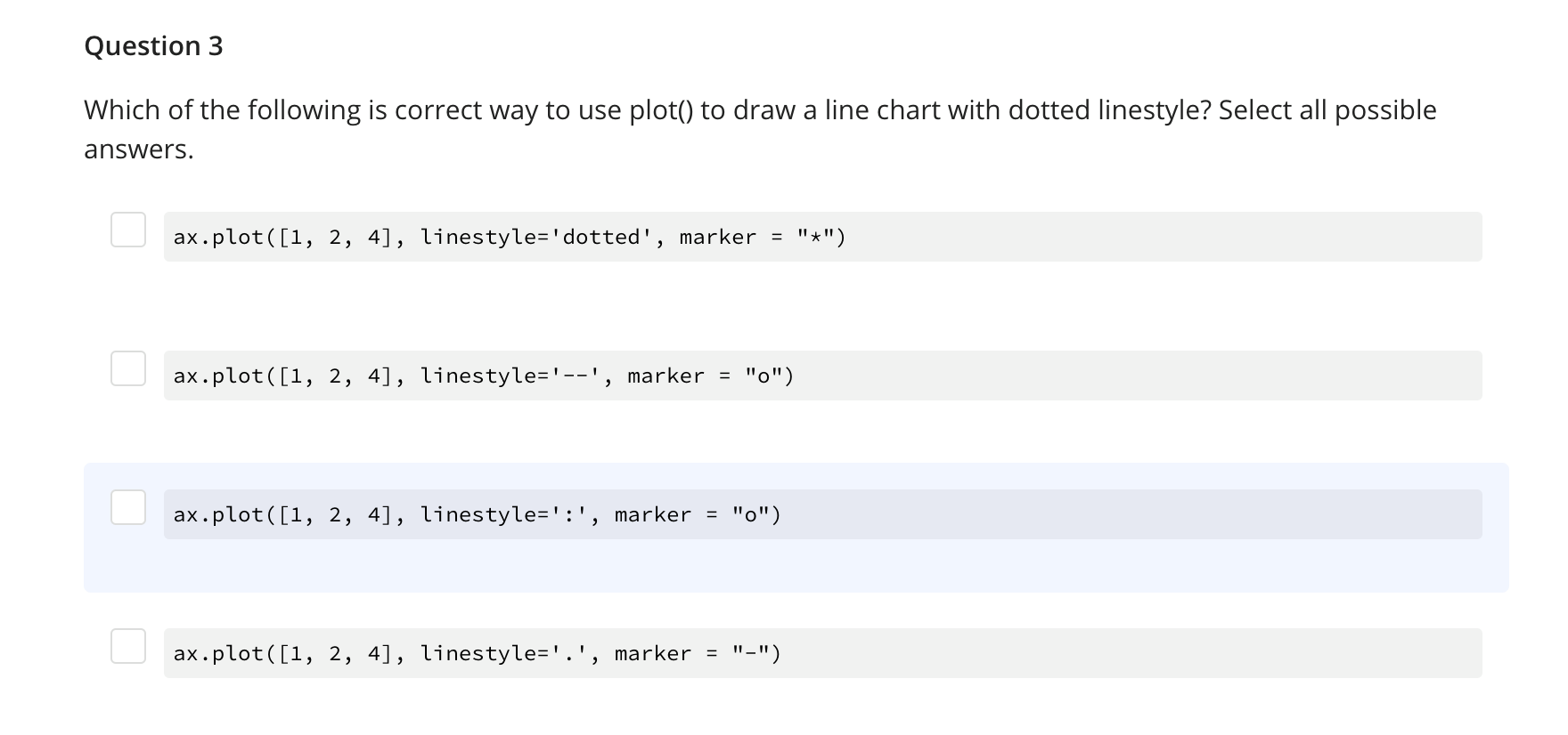 Solved Question 3 Which of the following is correct way to | Chegg.com
