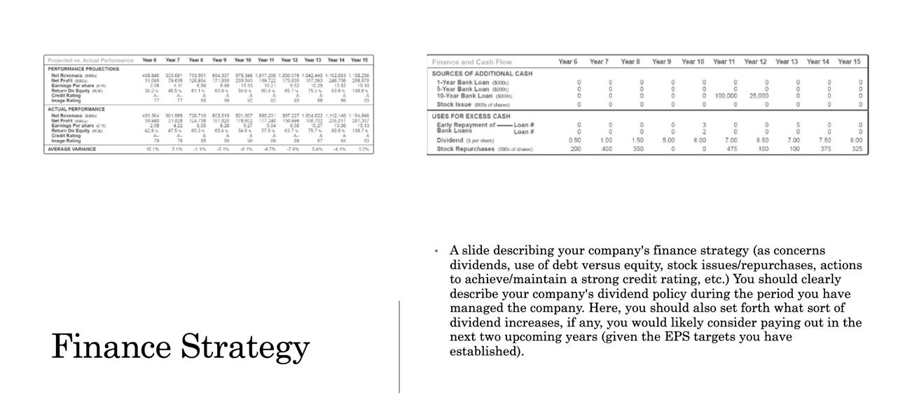 Finance Strategy | Chegg.com