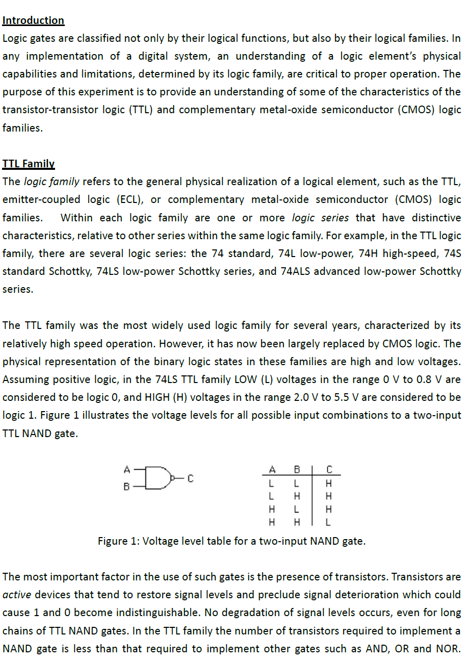 Introduction Logic gates are classified not only by | Chegg.com