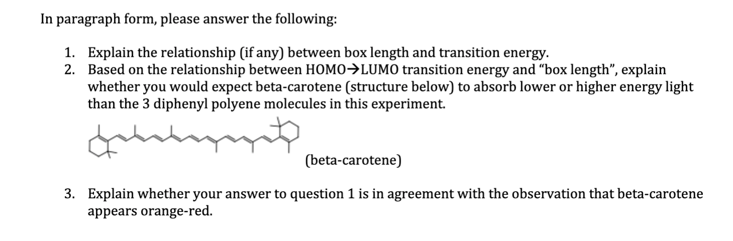Solved In paragraph form, please answer the following: 1. | Chegg.com