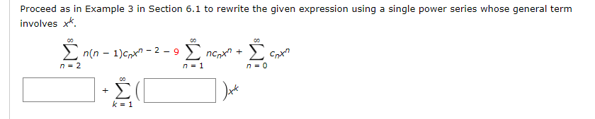Solved Proceed as in Example 3 in Section 6.1 to rewrite the | Chegg.com