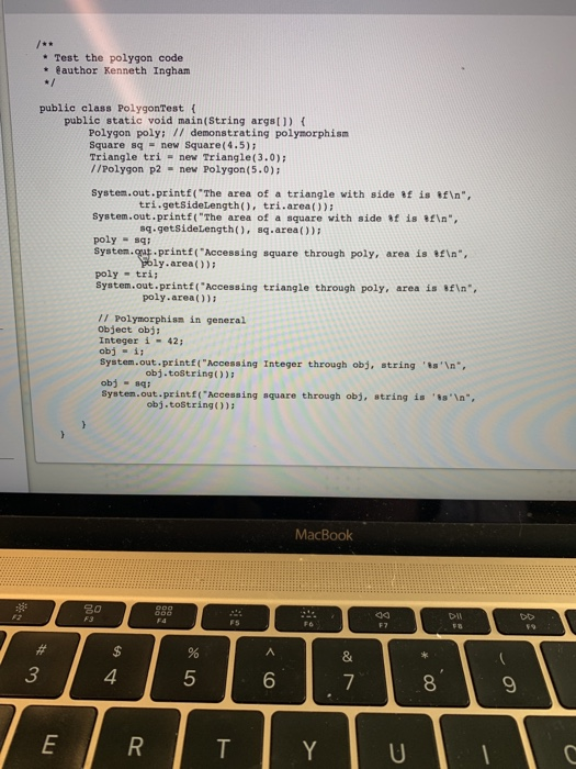 Solved start with the polygons example. write a class that | Chegg.com