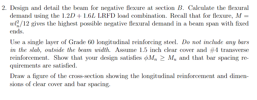Solved Based on tributary load analysis, the dead and live | Chegg.com