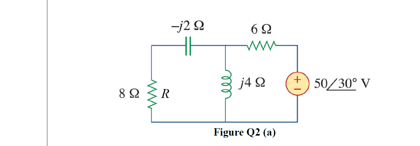 Solved Figure Q2 (a) shows a sinusoid steady state AC | Chegg.com
