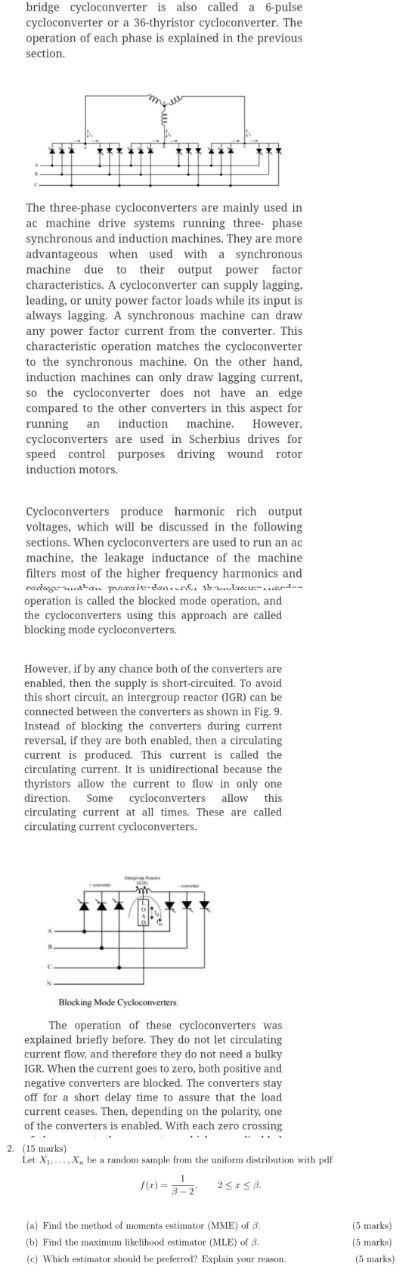 Solved bridge cycloconverter is also called a 6-pulse | Chegg.com