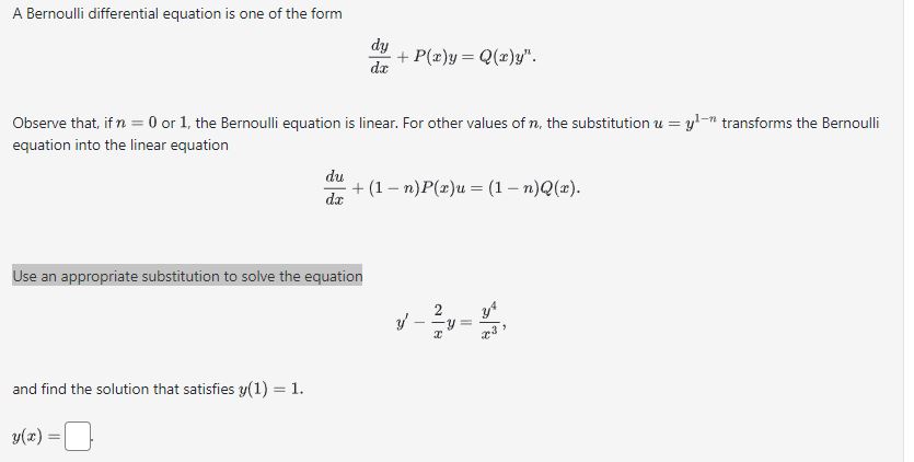 Solved Please Solve differential equation | Chegg.com