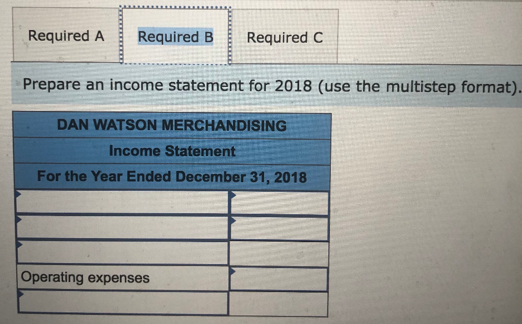 Solved Dan Watson started a small merchandising business in | Chegg.com