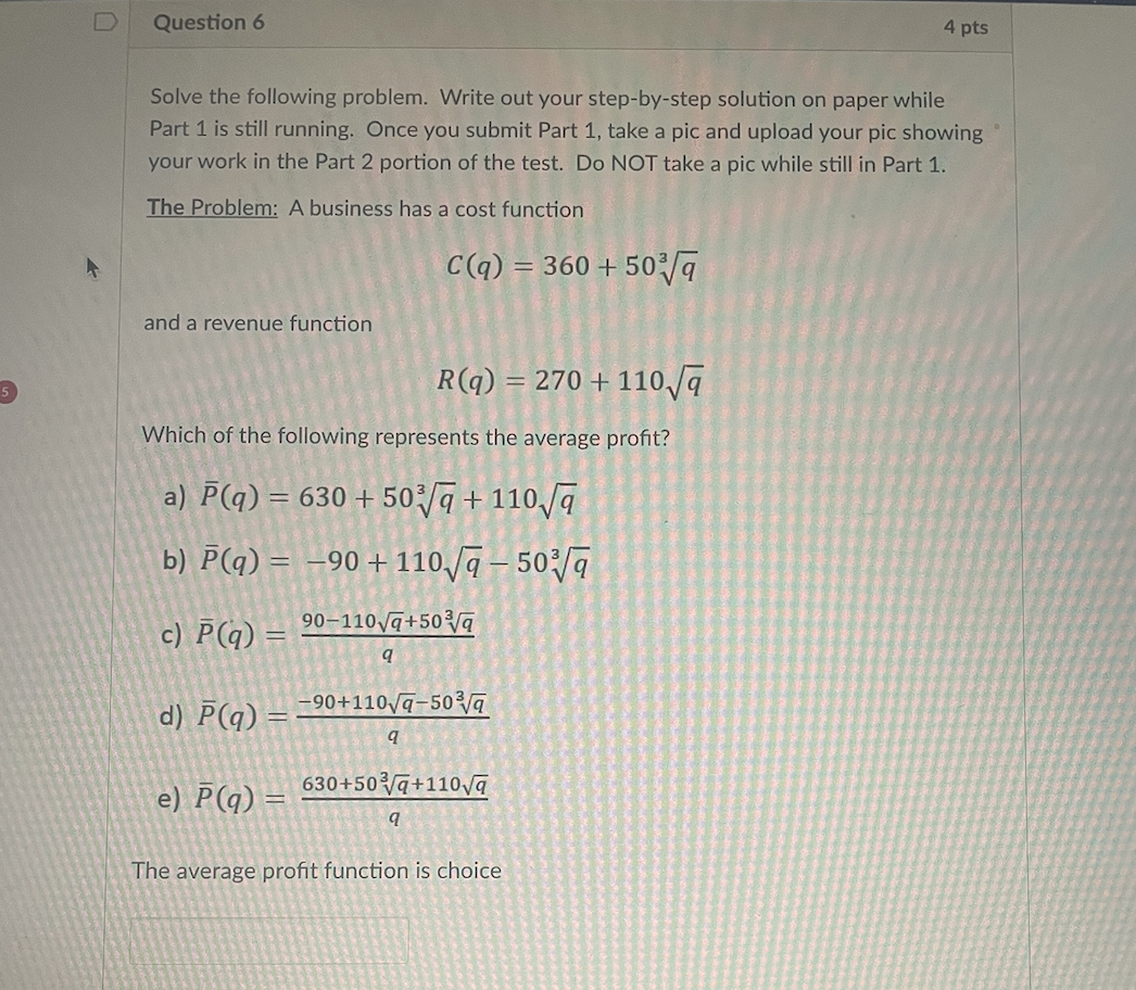 Solved Solve the following problem. Write out your | Chegg.com