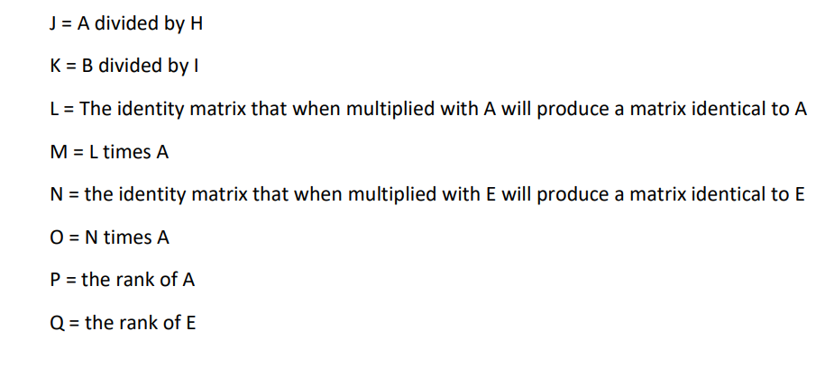 Solved Problem 1: Write a script, myMatrix.m, in which you | Chegg.com