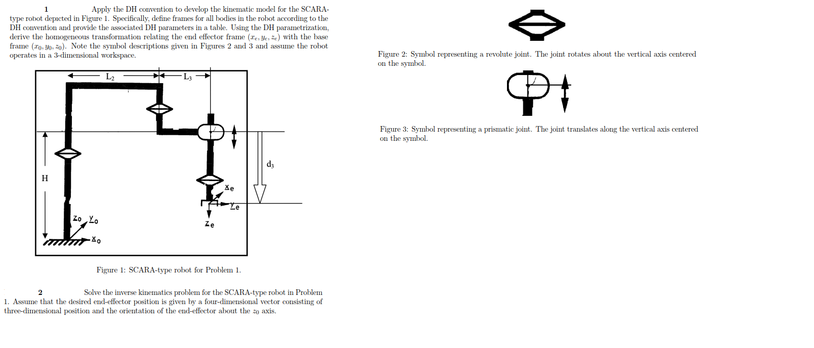 Apply the DH convention to develop the kinematic | Chegg.com