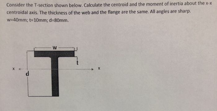 Solved Consider the T-section shown below. Calculate the | Chegg.com
