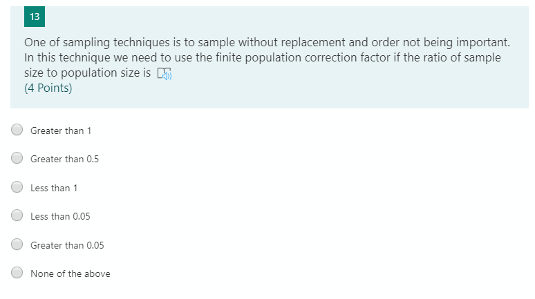 Solved 13 One of sampling techniques is to sample without | Chegg.com