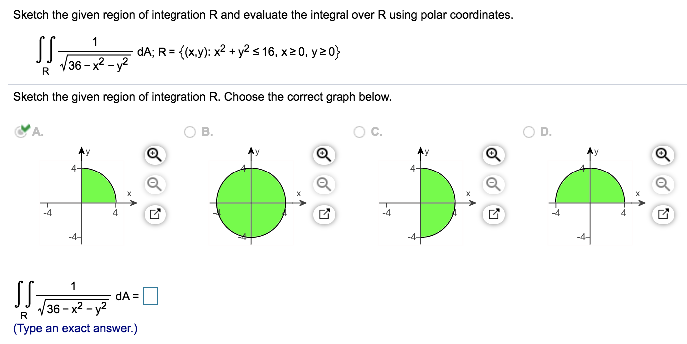 Solved Sketch the given region of integration R and evaluate | Chegg.com