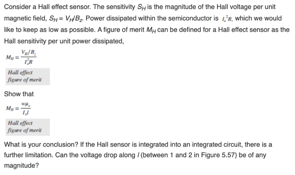Solved Hall effect in semiconductors Consider a slab of | Chegg.com