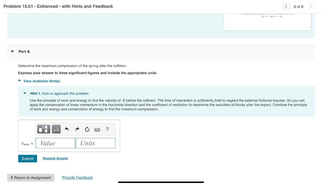 Solved Problem 15.61 - Enhanced - with Hints and Feedback 6 | Chegg.com