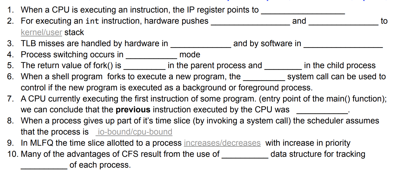 Solved 1. When a CPU is executing an instruction, the IP | Chegg.com