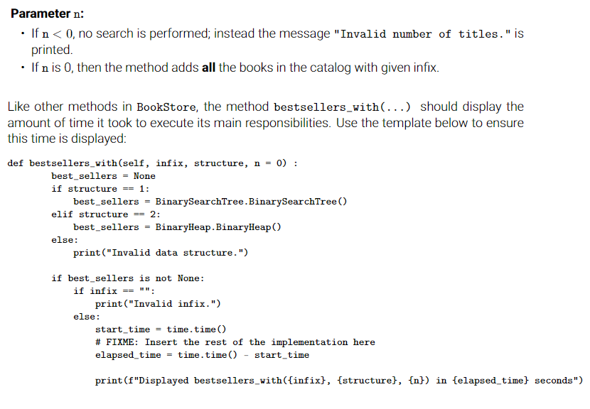 Solved Files to modify: BookStore.py Directions: Add a new | Chegg.com