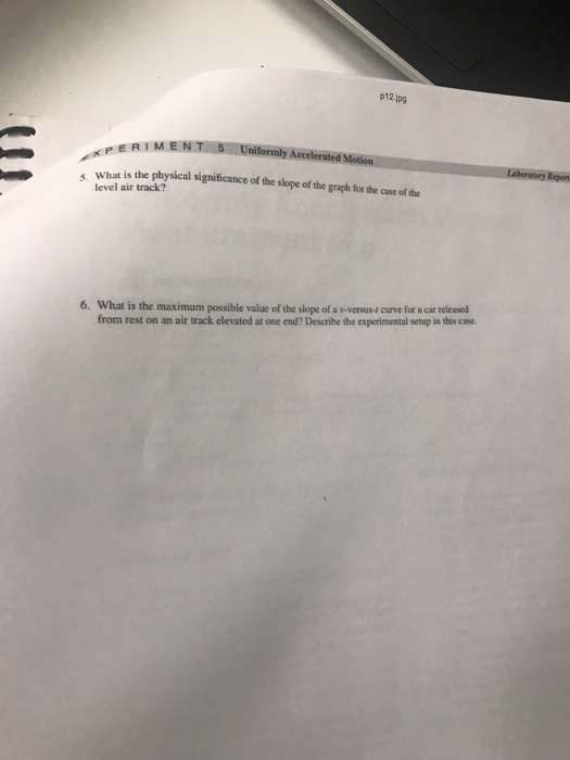 Solved p11.jpg Section Date ab Partnens) E X PERIMENT 5 | Chegg.com