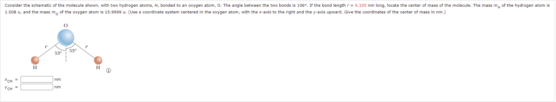 Solved Consider the schematic of the molecule shown, with | Chegg.com