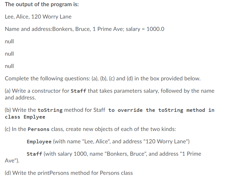 Solved Question 17 (10 points) Consider the following | Chegg.com