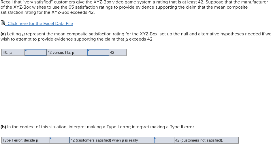 Solved Recall that "very satisfied" customers give the | Chegg.com