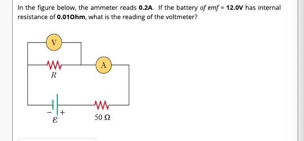 Solved In the figure below, the ammeter reads 0.2A. If the | Chegg.com