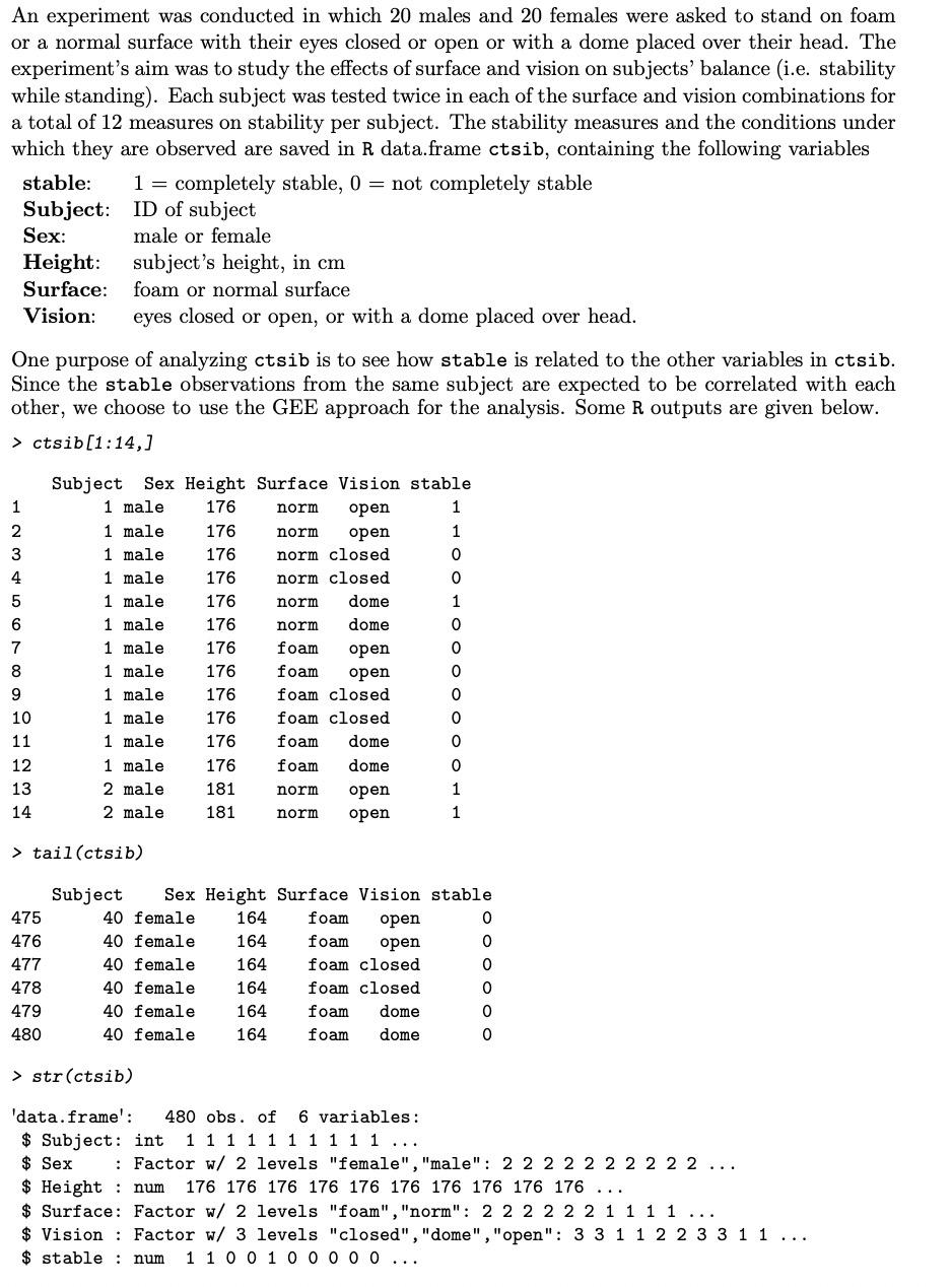 An experiment was conducted in which 20 males and 20 | Chegg.com