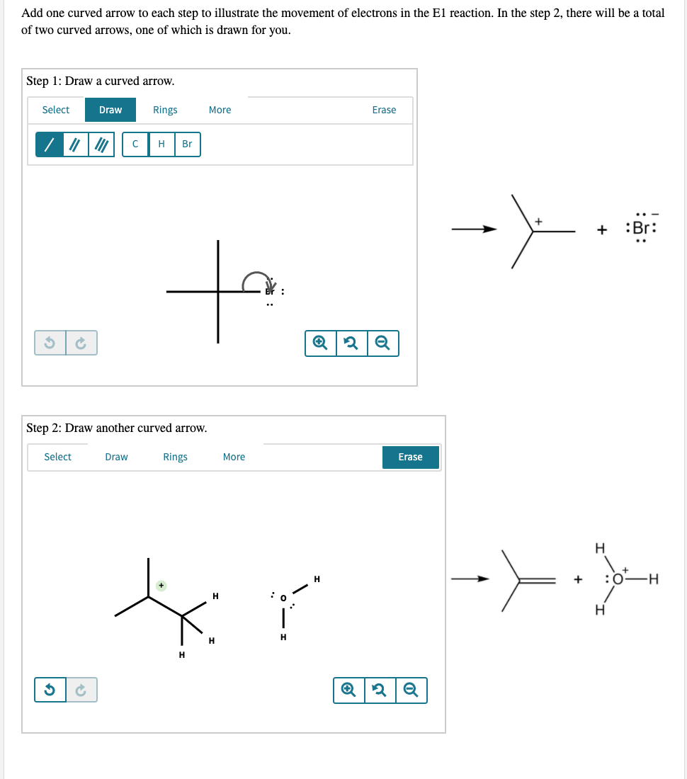 Solved Add one curved arrow to each step to illustrate the | Chegg.com