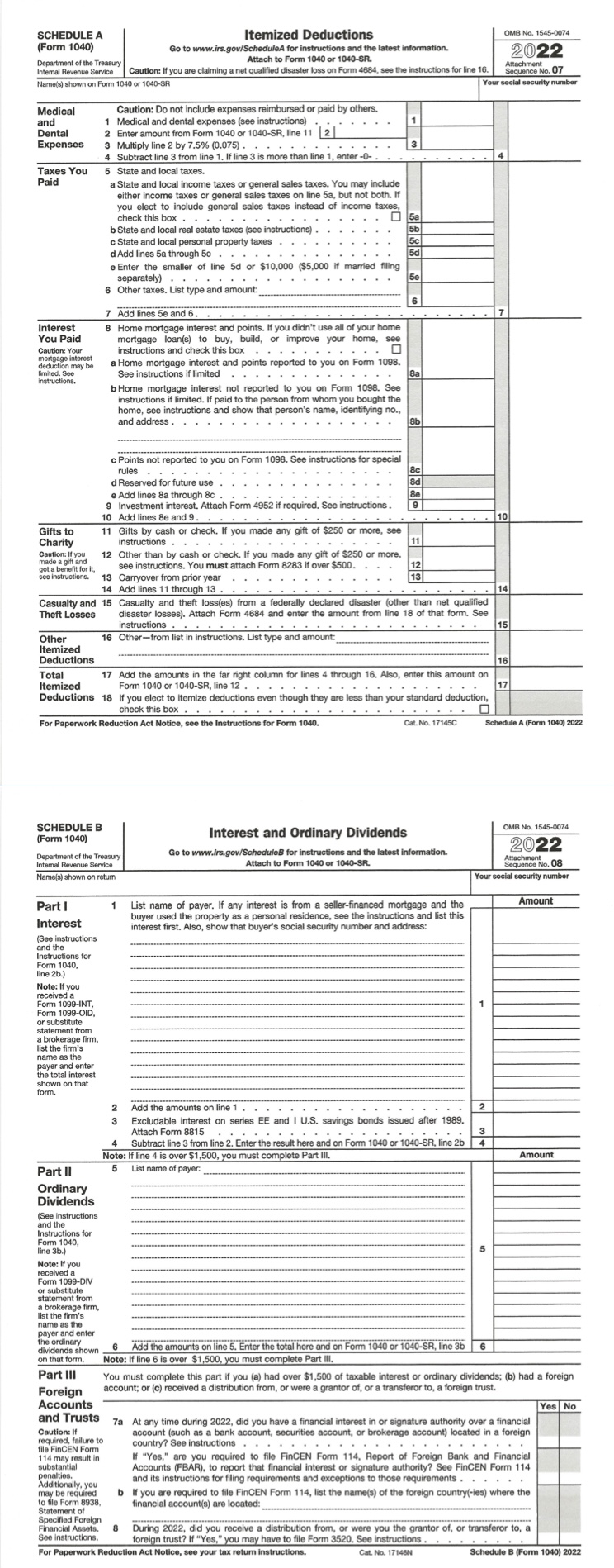 **Forms required: FORM 1040 (pages 1-2)SCHEDULES 1, | Chegg.com