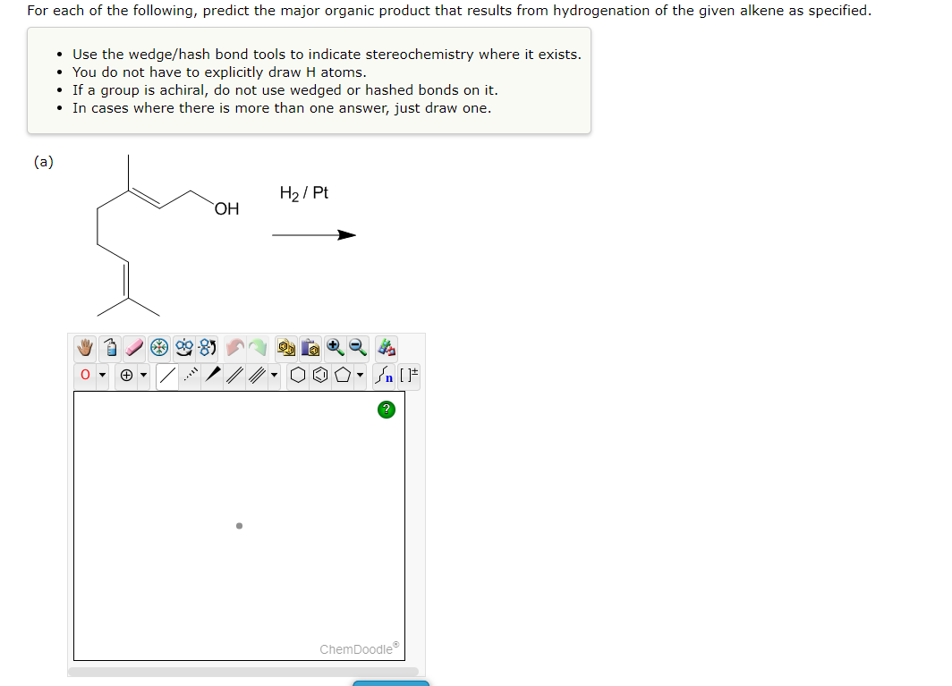 Solved - Use the wedge/hash bond tools to indicate | Chegg.com