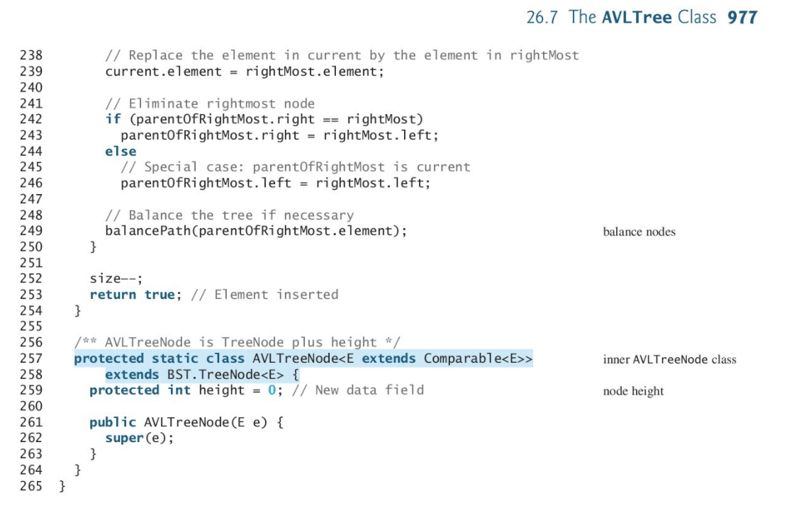 Solved LISTING 26.3 AVLTree.java 1 public class AVLTree> | Chegg.com