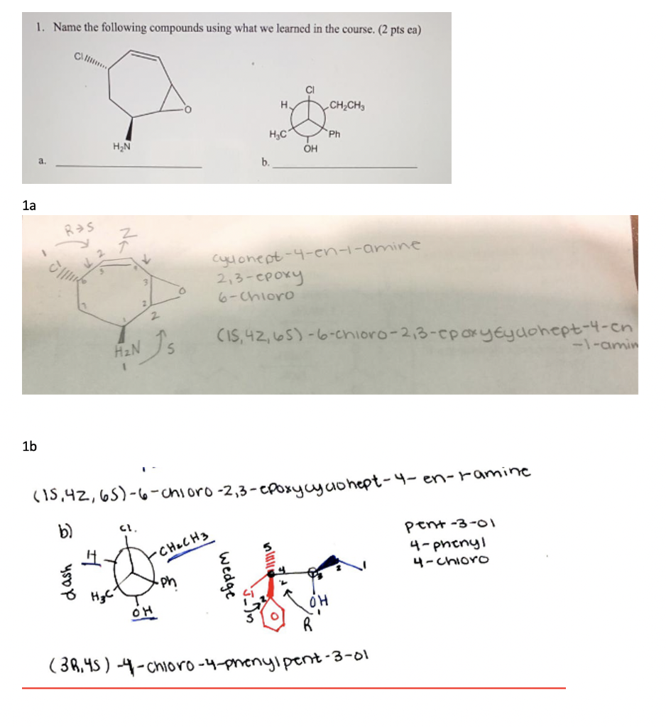 Solved 1. Name the following compounds using what we learned | Chegg.com