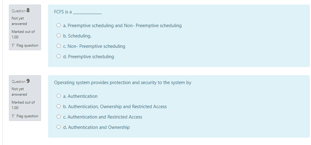 Solved Question 1 The core of an operating system is Not yet | Chegg.com