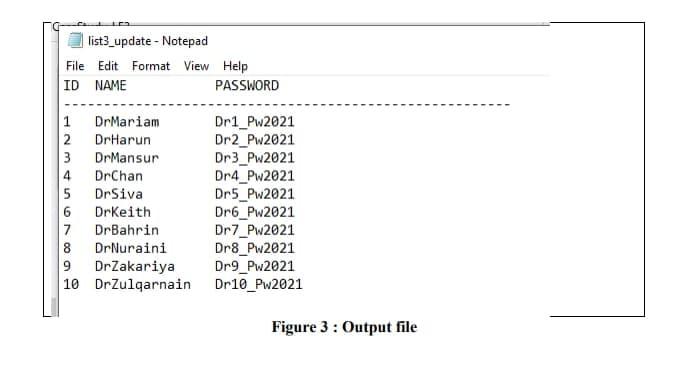 Solved You will receive two input files. File l (listi.txt) | Chegg.com