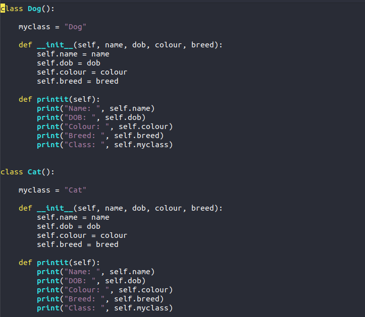 Solved Type in the code below as shelters.py and copy and | Chegg.com