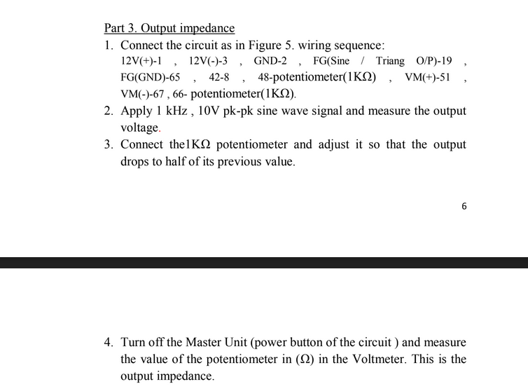 Solved Figure 2. 4. Procedure Part 1. Open loop voltage gain | Chegg.com