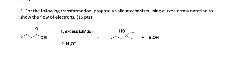 Solved For the following transformation, propose a valid | Chegg.com