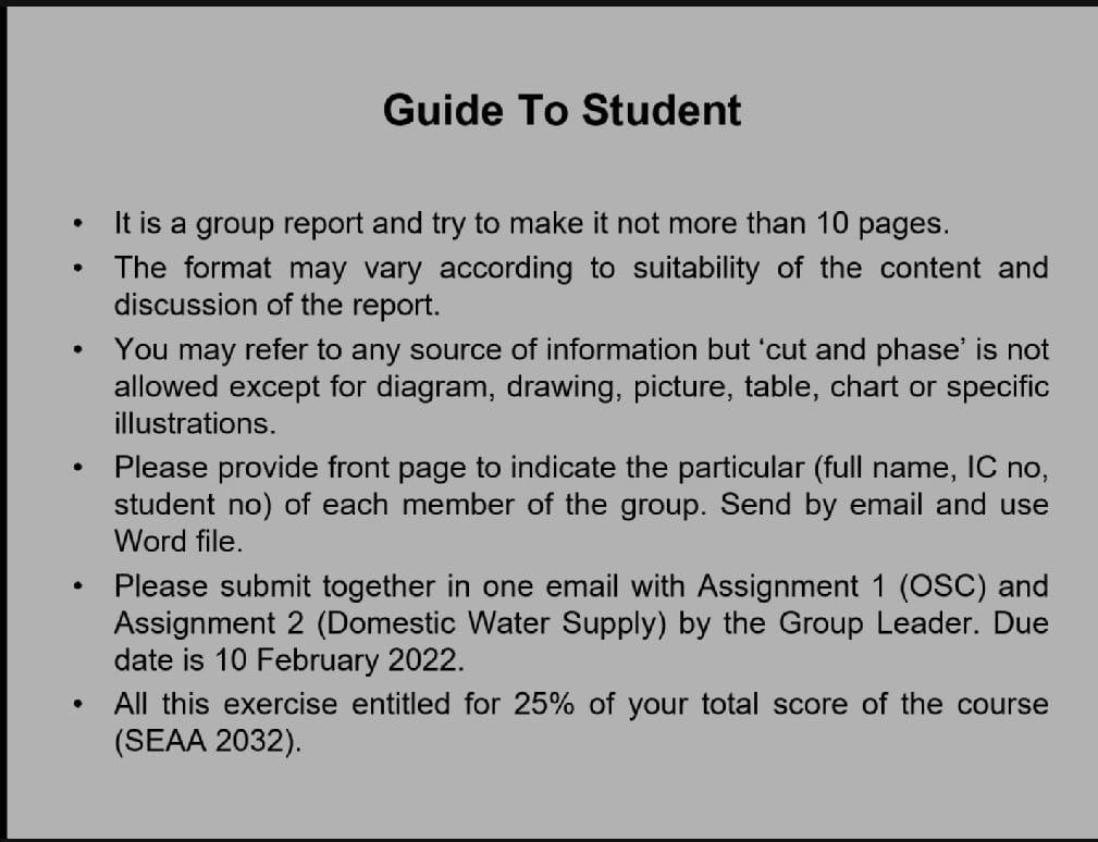 Guide To Student . . . . It is a group report and try | Chegg.com
