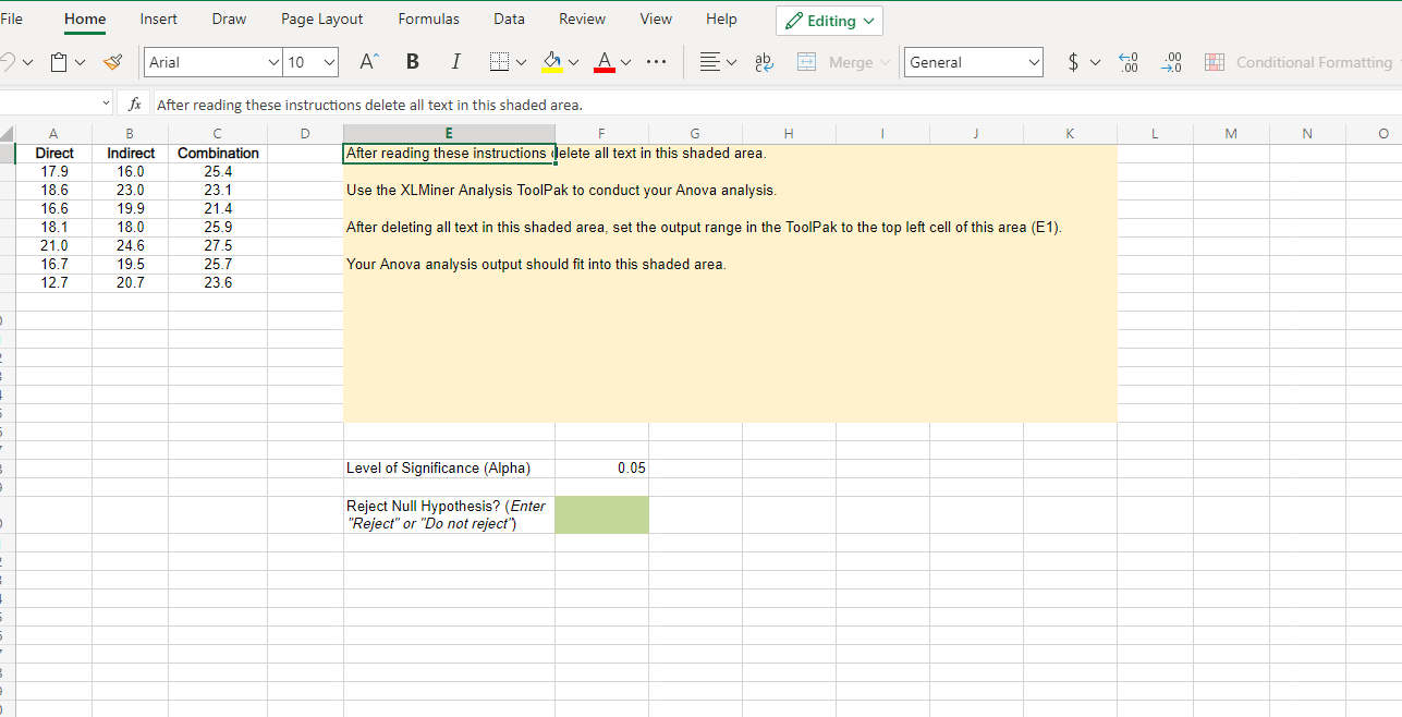 Solved File Home Insert Draw Page Layout Formulas Data | Chegg.com