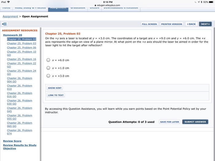 Solved Ipad令 814 Pm Assignment Open Assignment Assignment 9196