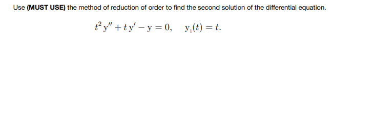 Show me the steps to solve Use (MUST USE) ﻿the method | Chegg.com
