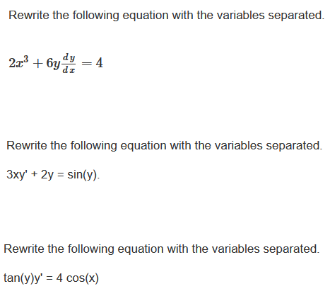 Solved Rewrite the following equation with the variables | Chegg.com