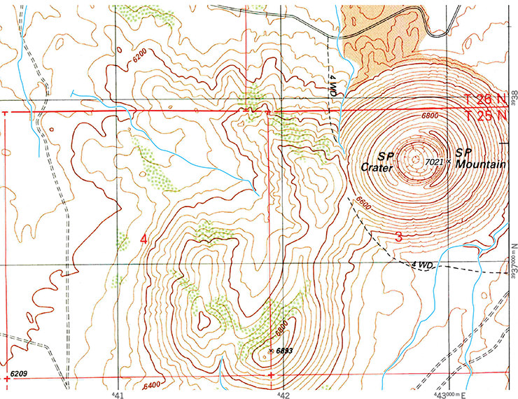 Solved a/ Identify a ridge on the map using a clear arrow | Chegg.com